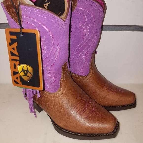 Ariat | Shoes | New Ariat Kids 012797 Fancy Fringe Cowgirl Boot | Poshmark
